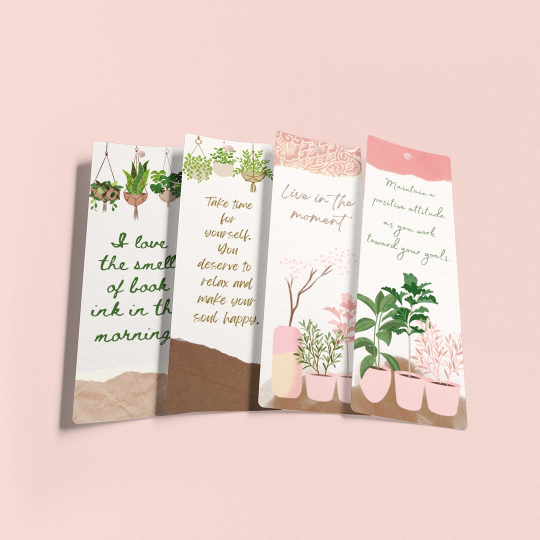 PLANTERS 2.3x7" Printable Bookmarks Set of 4 - Instant Download ...