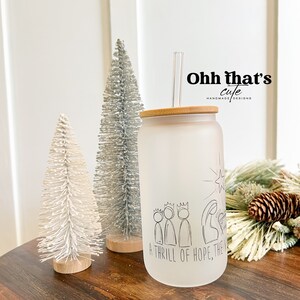 Nativity Cup, Nativity Frosted Christmas Cup, Nativity Tumbler, Can ...