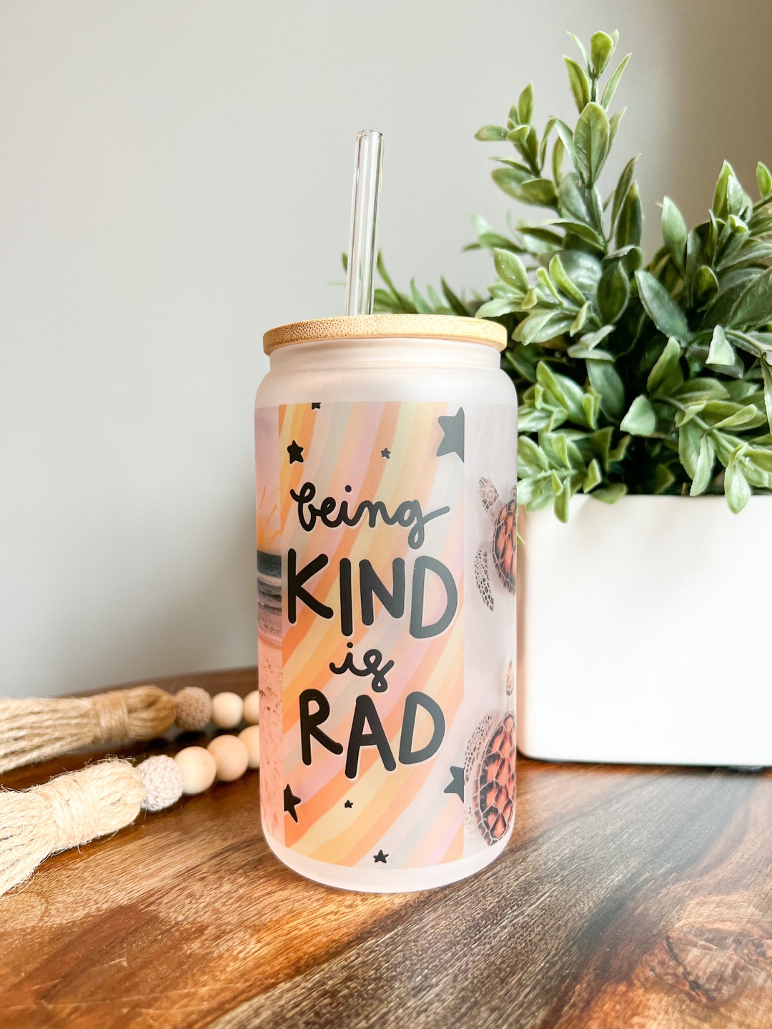 Vintage Photo Glass Cup | Aesthetic Photo Cup | Custom Name Cup ...