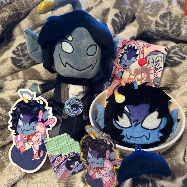 Sebastian Solace Plushie - Etsy