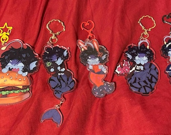 Pressure Acrylic Keychains: Sebastian Solace and Painter - Etsy