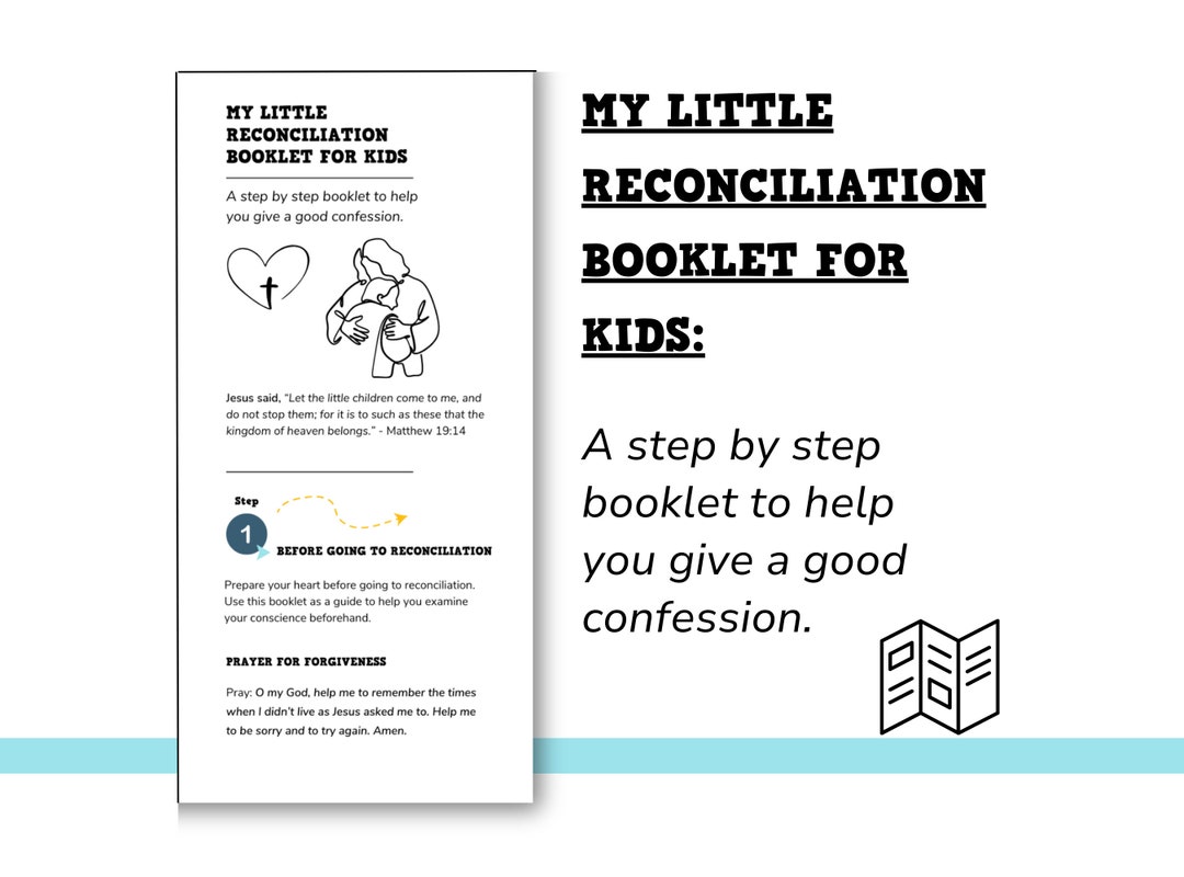My Little Reconciliation Booklet for Kids PDF | Digital Download ...
