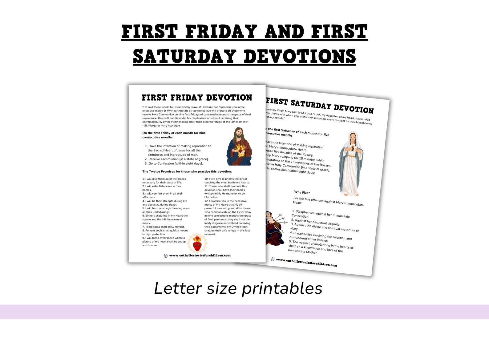 First Friday and First Saturday Devotions | Instant Download | Catholic ...