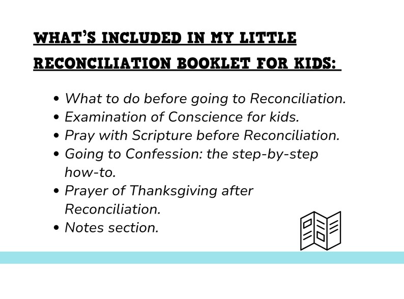 My Little Reconciliation Booklet for Kids PDF | Digital Download ...