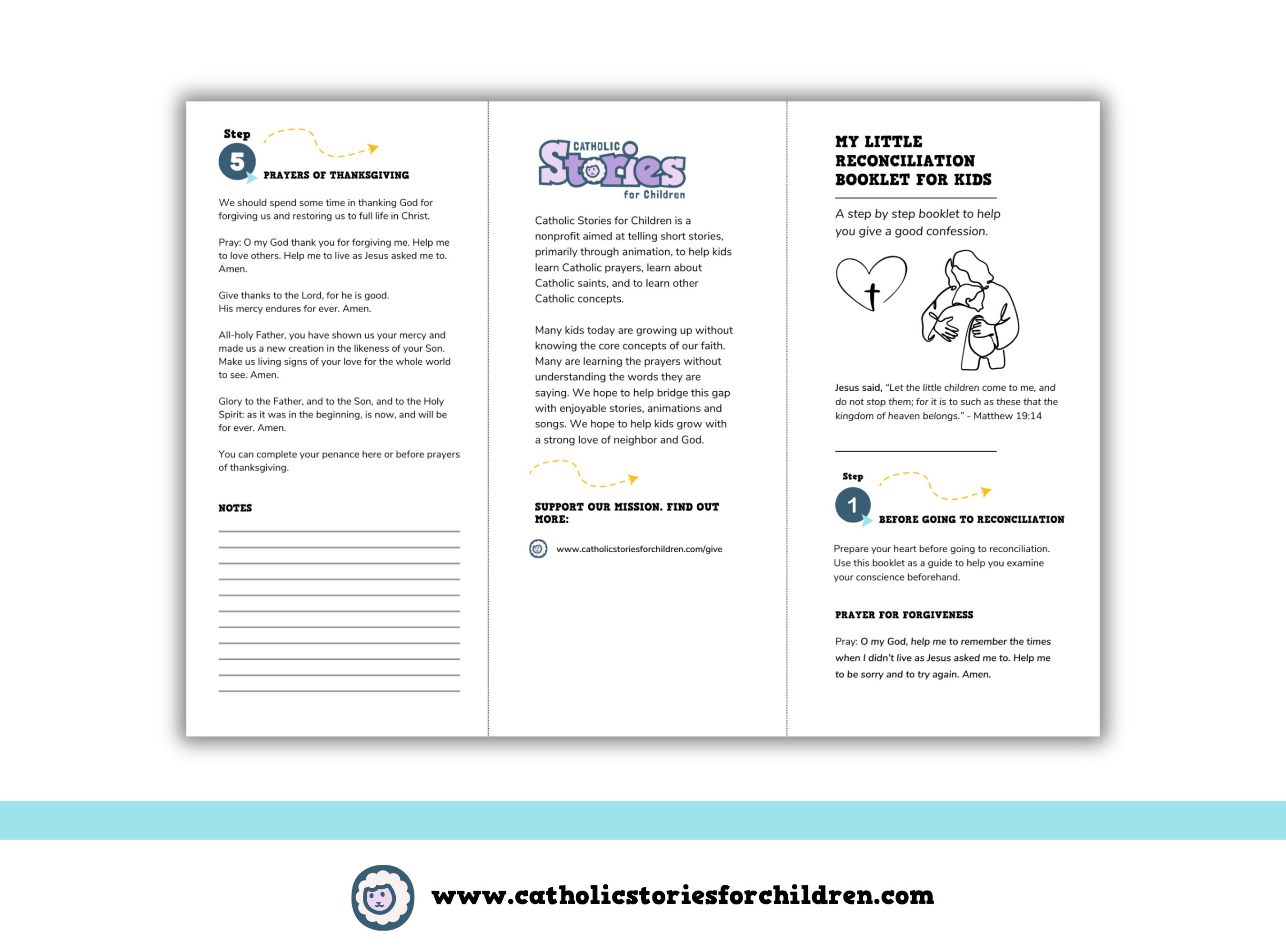 My Little Reconciliation Booklet for Kids PDF | Digital Download ...