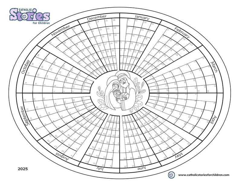 2025 Liturgical Calendar | Instant Download | Catholic Gifts | Catholic ...