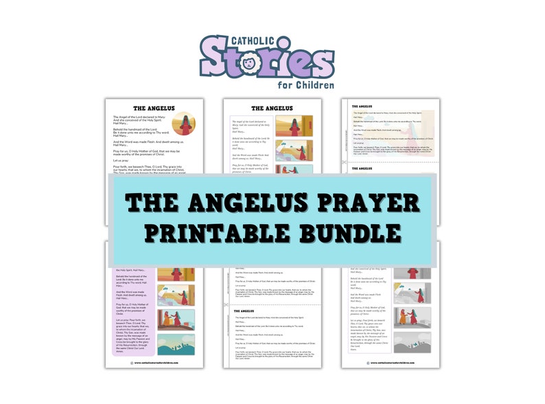 The Angelus Prayer Printable Bundle | Instant Download | Catholic Gifts ...