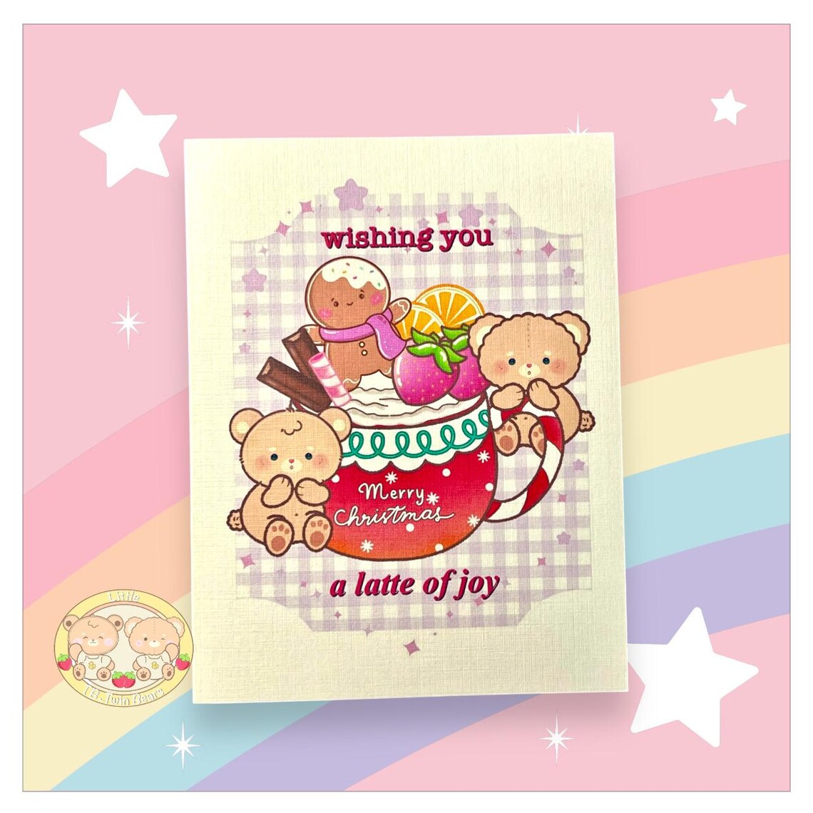 Wishing You a Latte of Joy Card, Coffee Christmas Card, Holiday Coffee ...