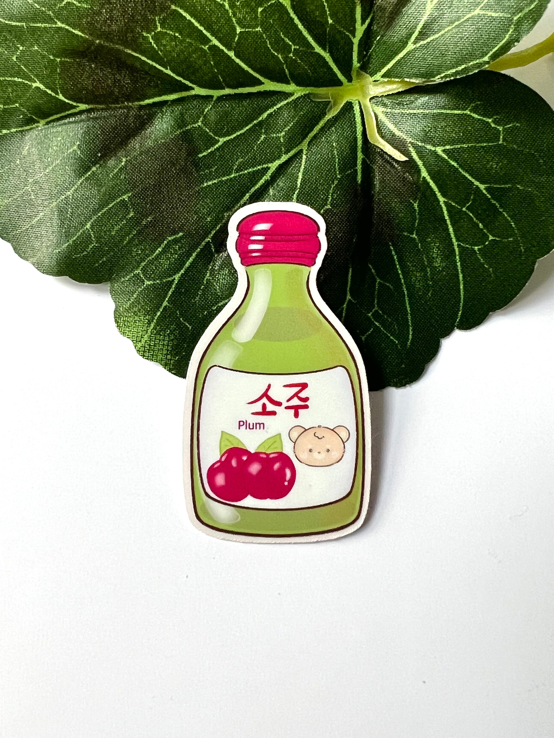 Soju Sticker Set Korean Cute Soju Stickers Korean Fruit Soju Sticker ...