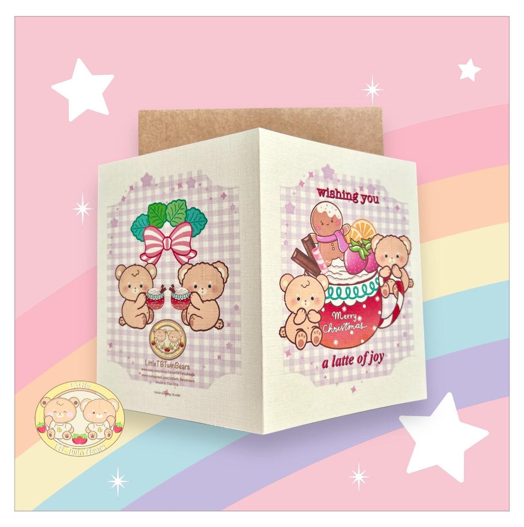 Wishing You a Latte of Joy Card, Coffee Christmas Card, Holiday Coffee ...