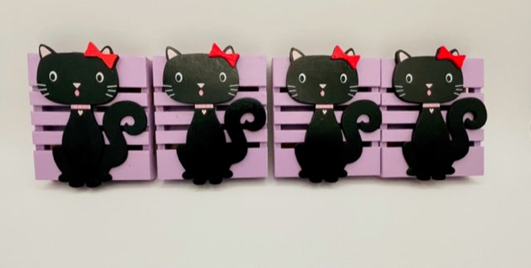 Kitty Cat Pallet Coasters - Etsy