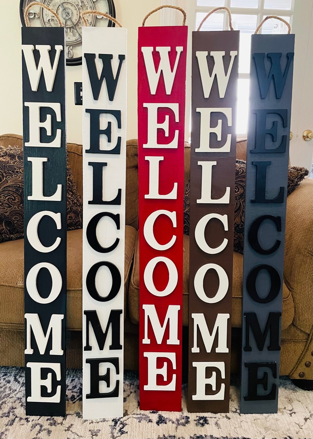 Hanging Welcome Signs - Etsy