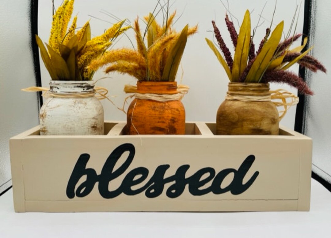 Large Wooden Table Caddy - Etsy