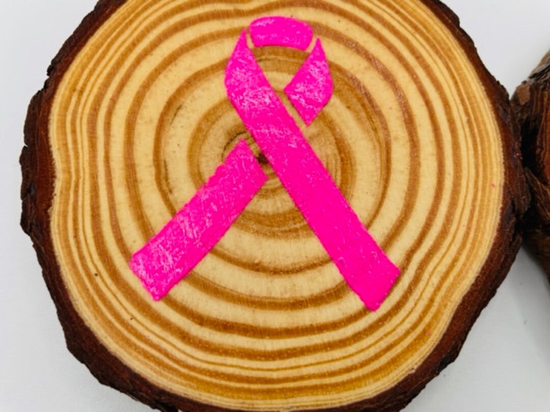 Cancer Ribbon Wood Coasters - Etsy