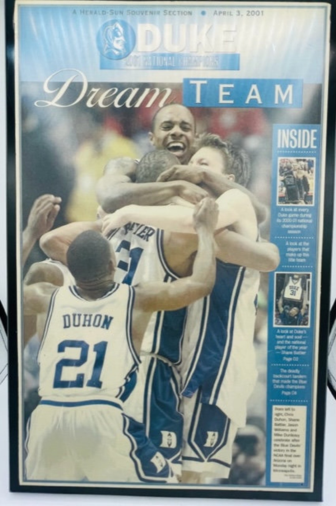 2001 Duke Championship Plaques - Etsy