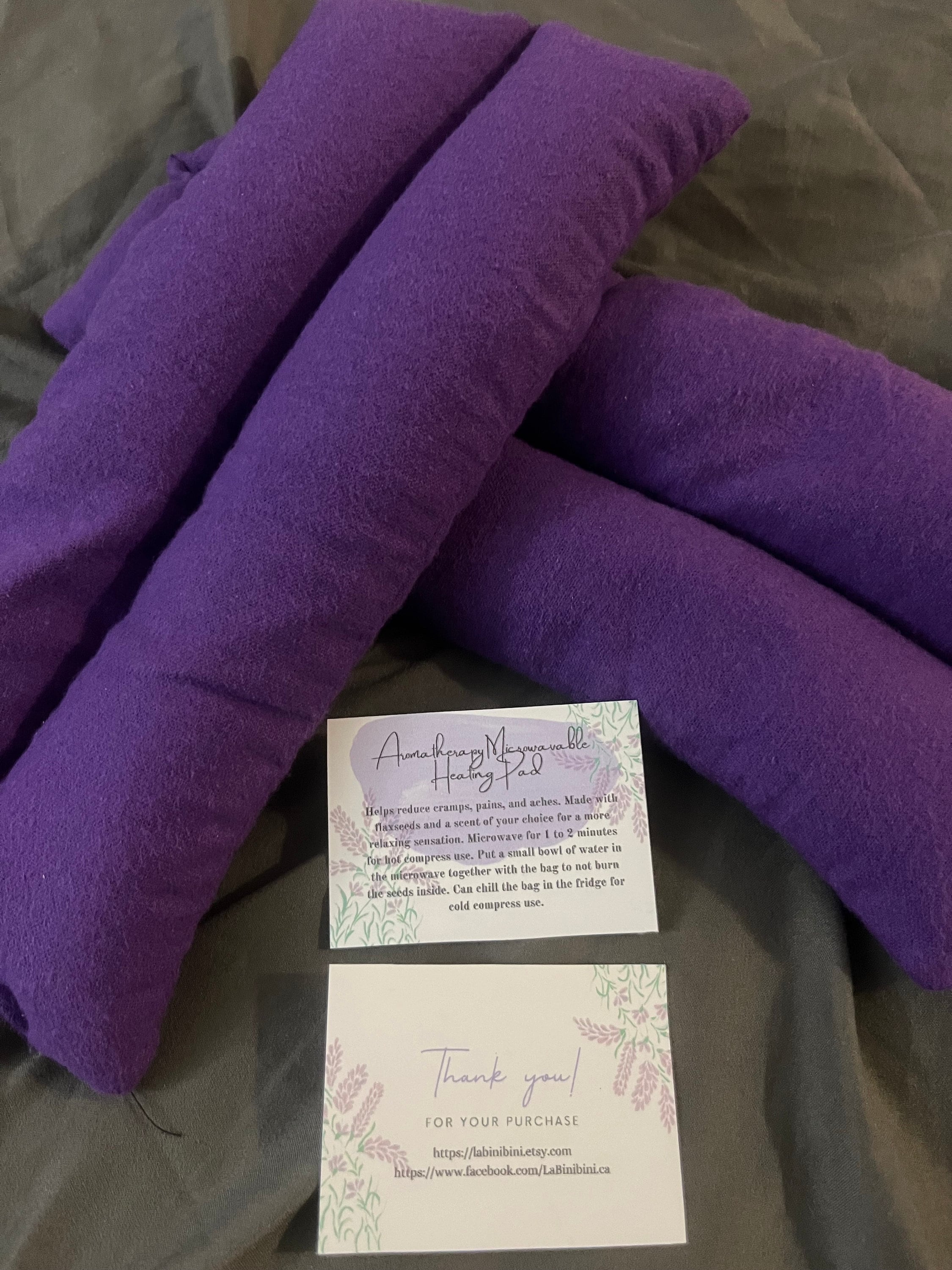 Aromatherapy Microwavable Heating Pad With Lavender or Eucalyptus Scent ...