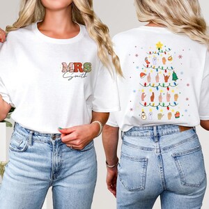 Custom Name Christmas Sign Language Tree Shirt, Sign Hand SPED Teacher ...