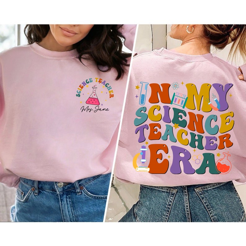 In My Science Teacher Era Shirt, Custom Name Science Shirt, Science ...