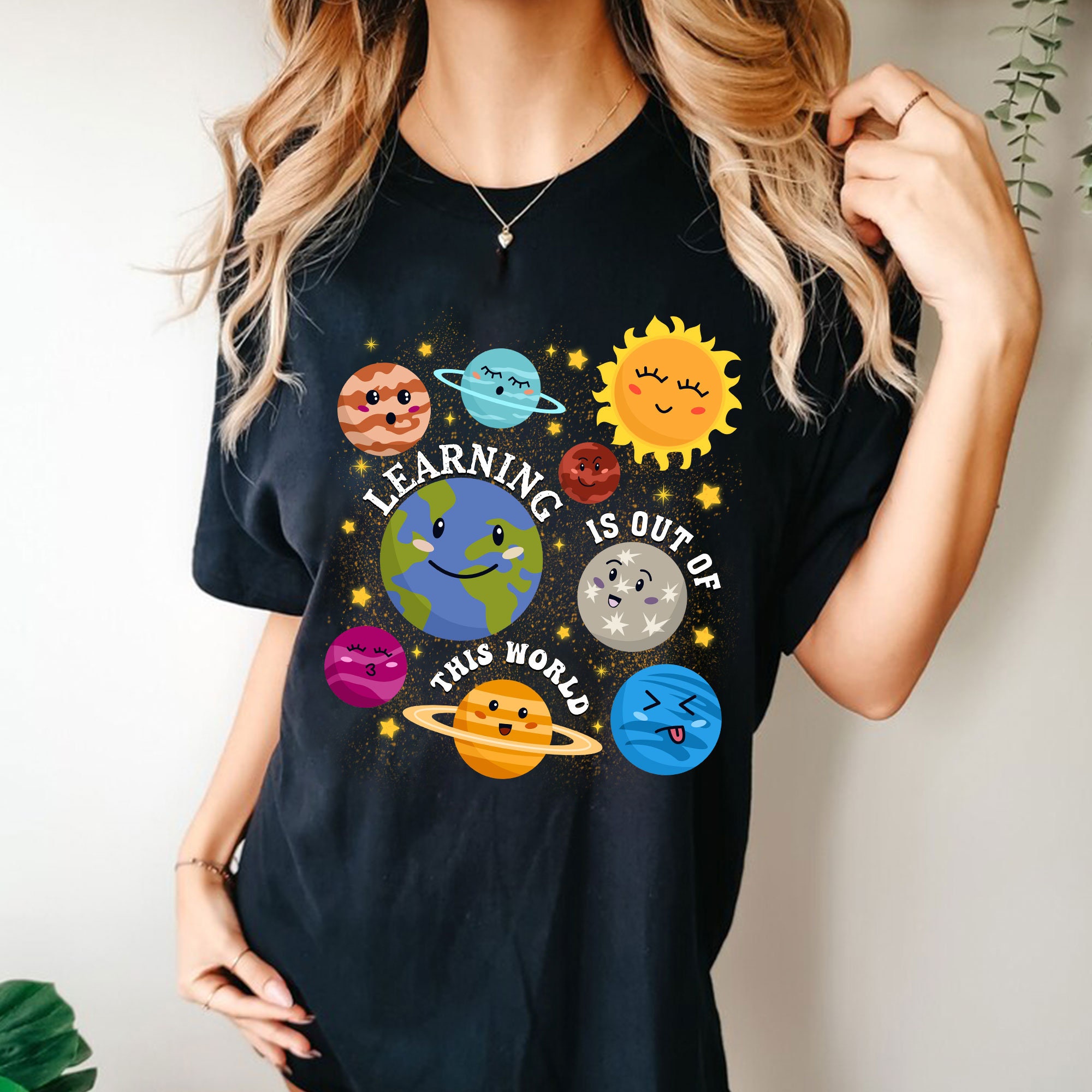 Solar System Teacher Shirts, Learning is Out of This World, Cute Outer ...