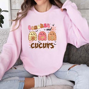 Conchas and Cucuys Shirt, Pantasmas Ghost Sweatshirt, Cute Ghost ...