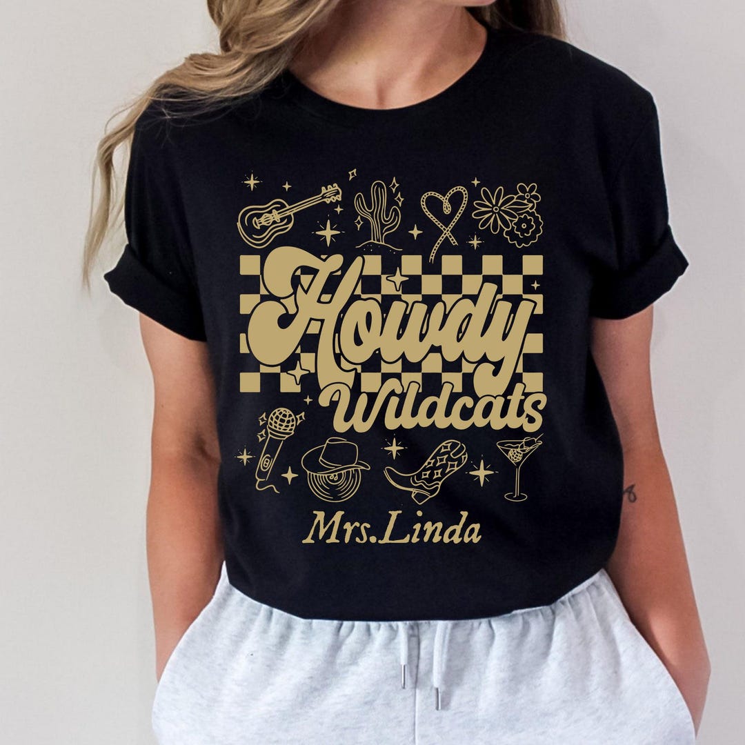 Custom Name Howdy School Spirit Custom Howdy Teacher Shirt Back to ...