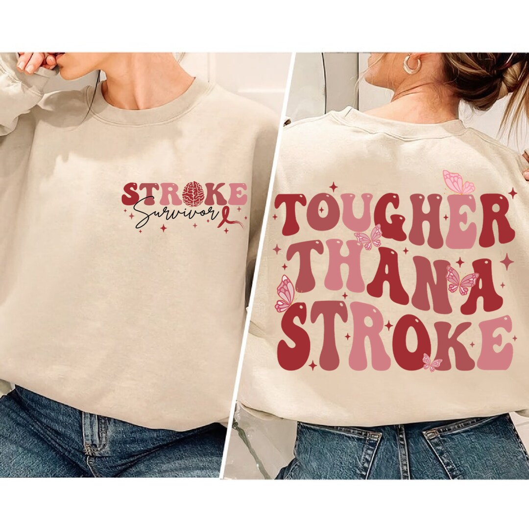 Tougher Than A Stroke Shirt, Stroke Survivor Awareness Shirt, Stroke ...