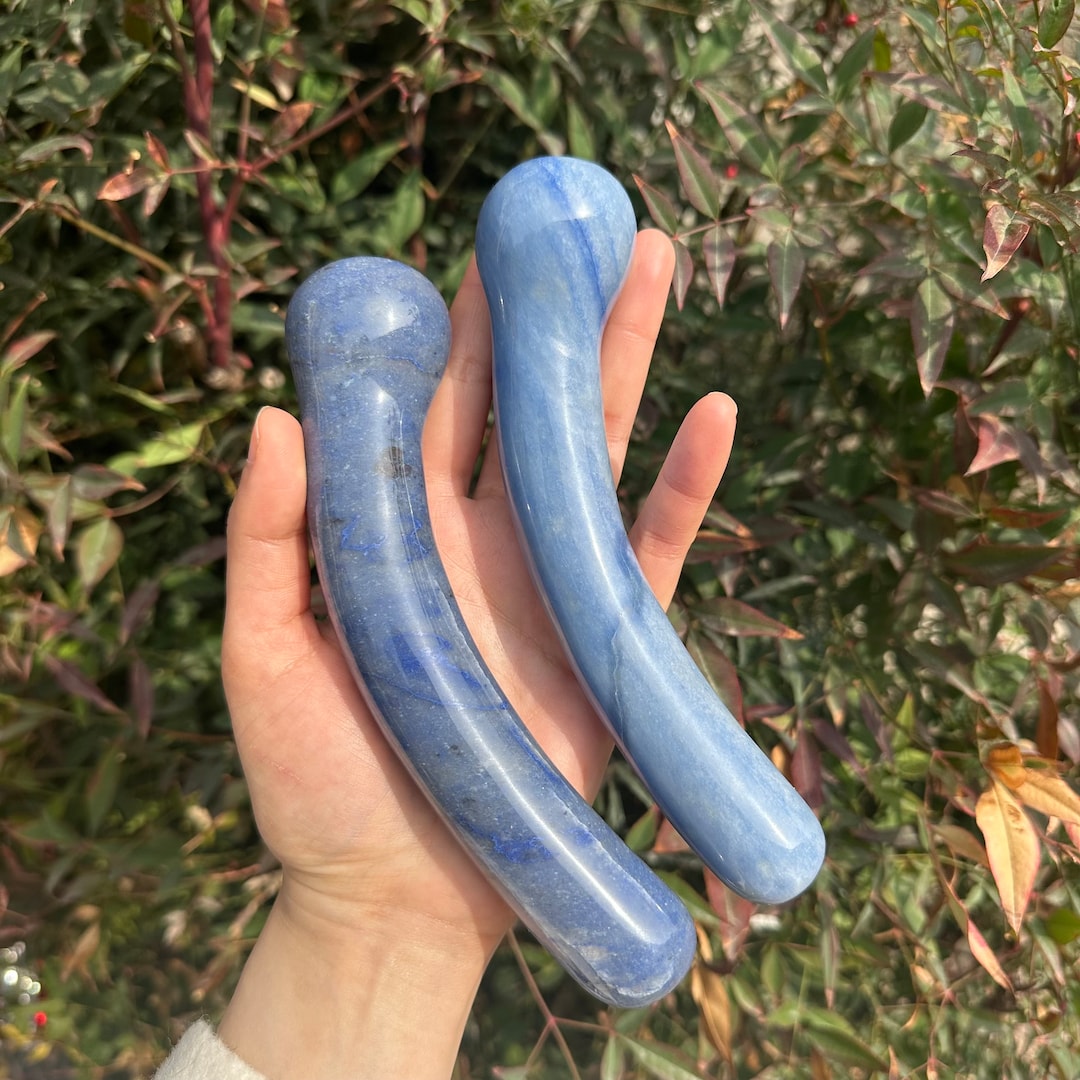 7blue Aventurine G-SPOT Curved Yoni Wand Dildo Massager Wand - Etsy
