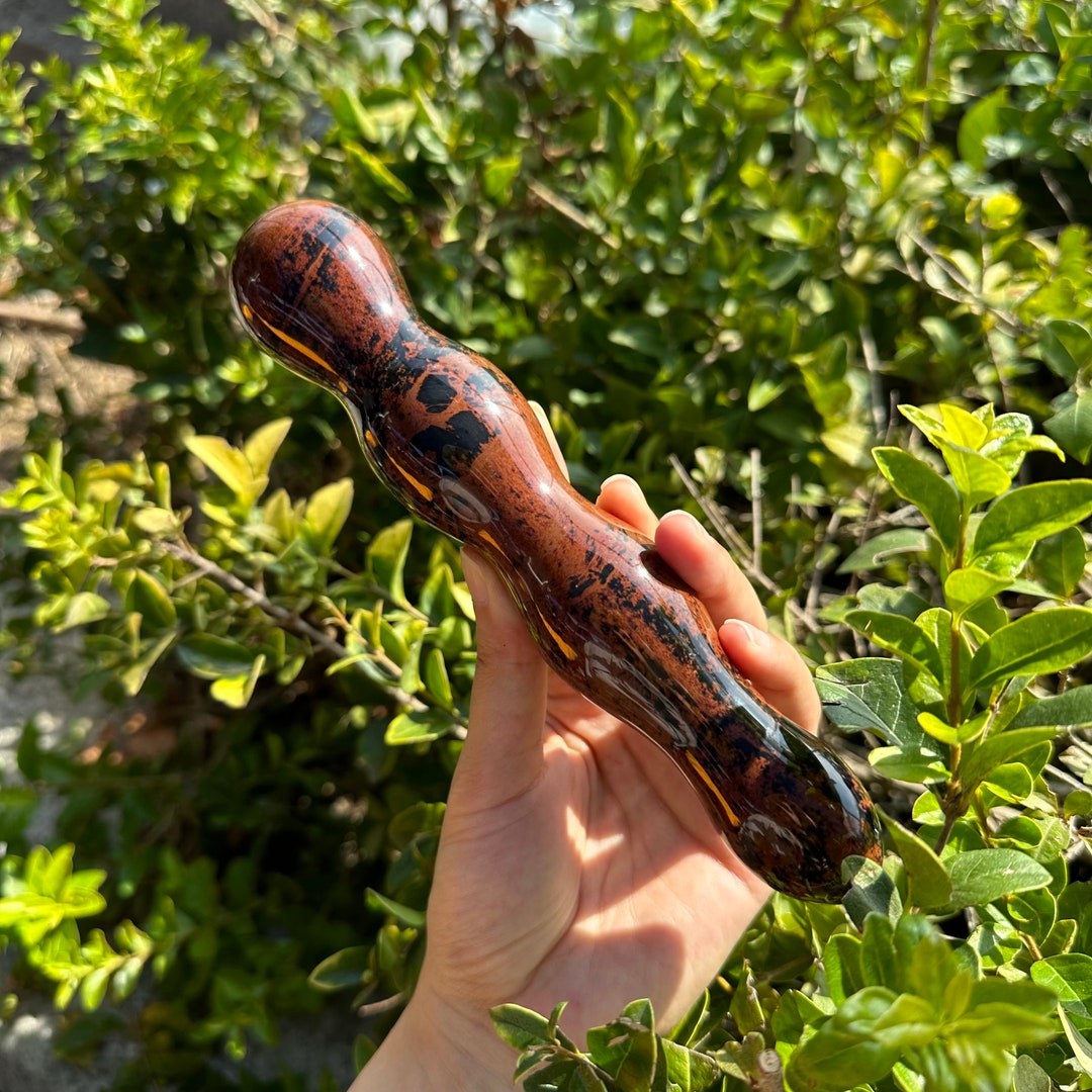 7-7.8 Beaded Red Obsidian Yoni Wand Dildo Sex Toy - Etsy