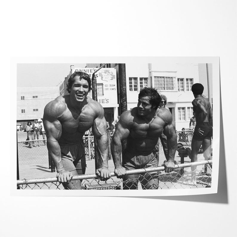Arnold Schwarzenegger Franco Columbu Muscle Gym Health Fitness Exercise ...