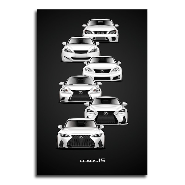 Lexus Is300 Drawing - Etsy