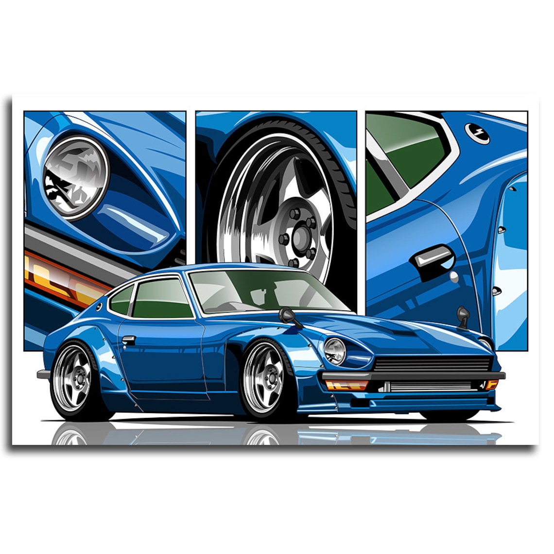 JDM Tuner Car Drift Drifting Automotive Art Drawing Compatible - Etsy
