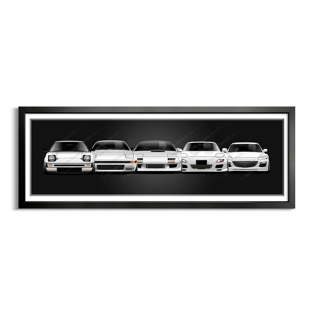 Mazda RX7 SA Fb Fc FD RX8 JDM Import Tuner Drift Stance Poster Print ...