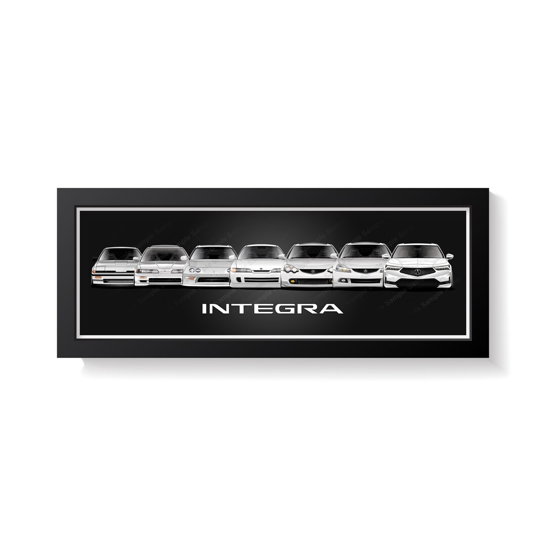 Acura Integra RSX Generations JDM Import Tuner Drift Stance Poster ...