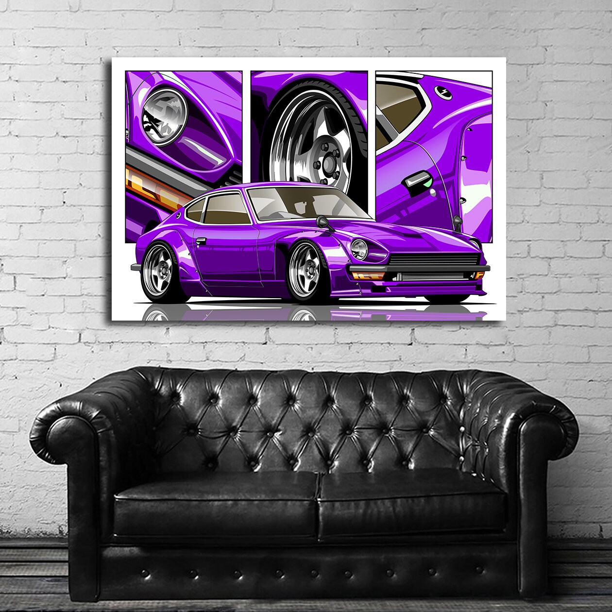 JDM Tuner Car Drift Drifting Automotive Art Drawing Compatible With ...