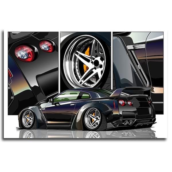 Drift Car Wall Art - Etsy