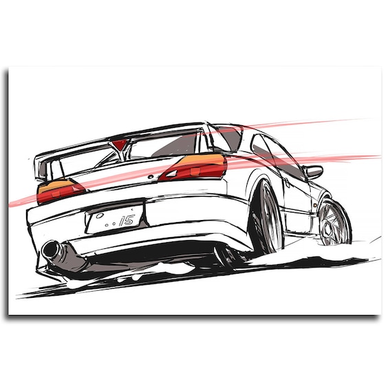 Drifting Cars Drawing