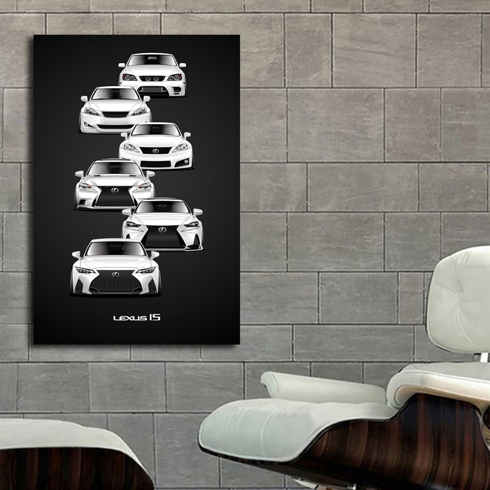 JDM Drift Import Tuner Car Automotive Art Drawing Compatible With Lexus ...