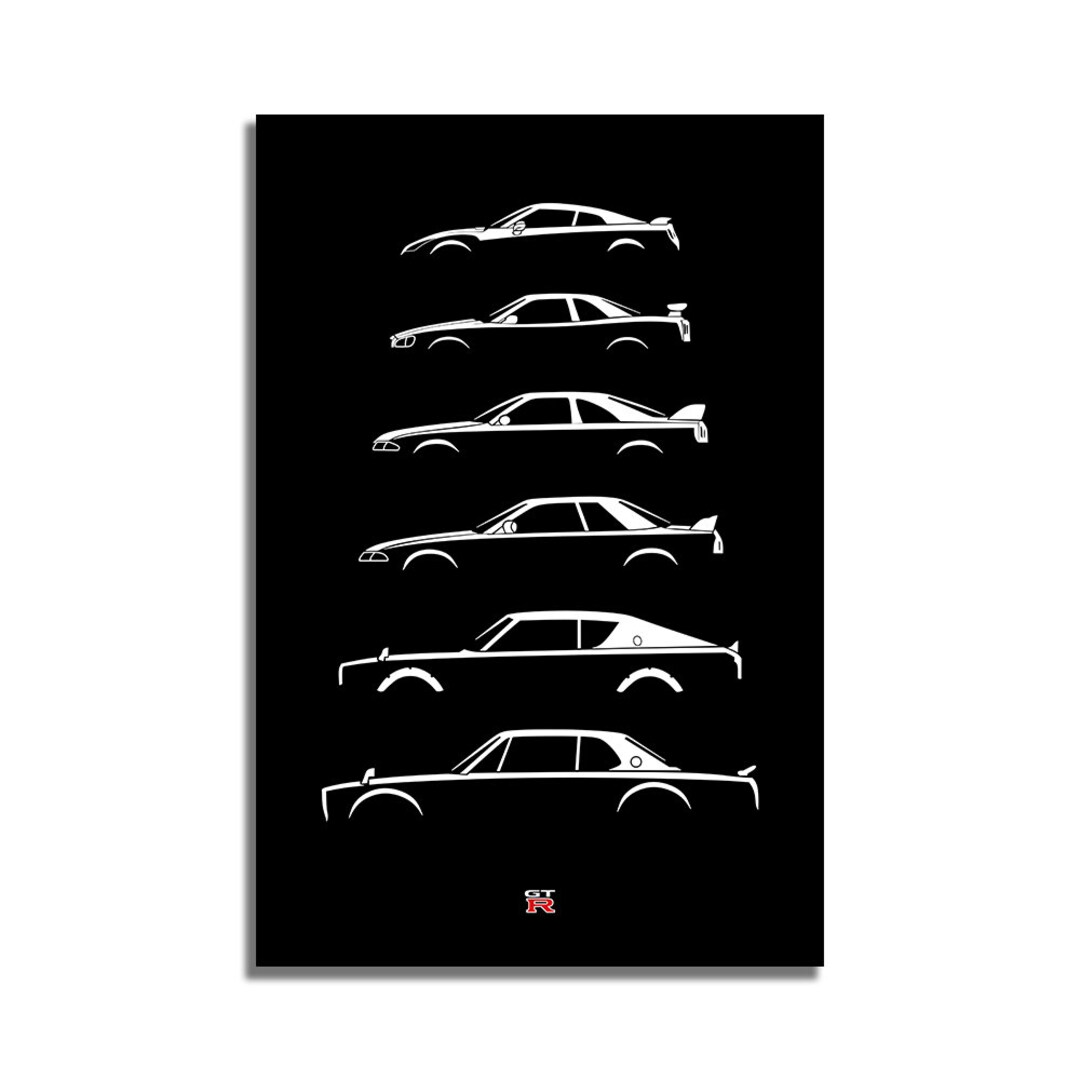 JDM Tuner Car Drift Drifting Automotive Art Drawing Compatible With ...