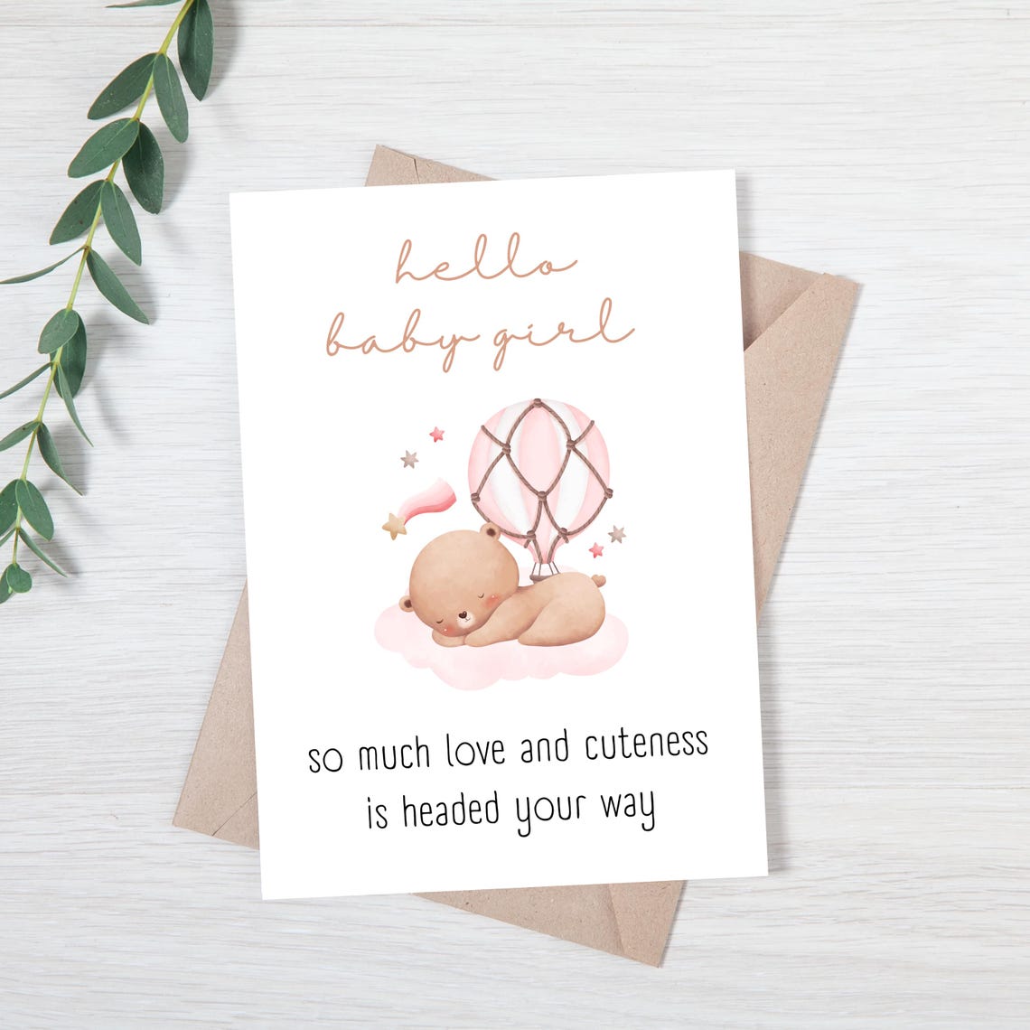 Baby Girl Congratulations Card | Pregnancy Card for Mom to Be | Baby ...