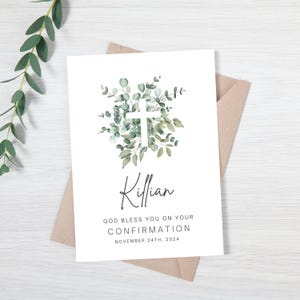Confirmation Congratulations Card | Personalized Confirmarion Card ...