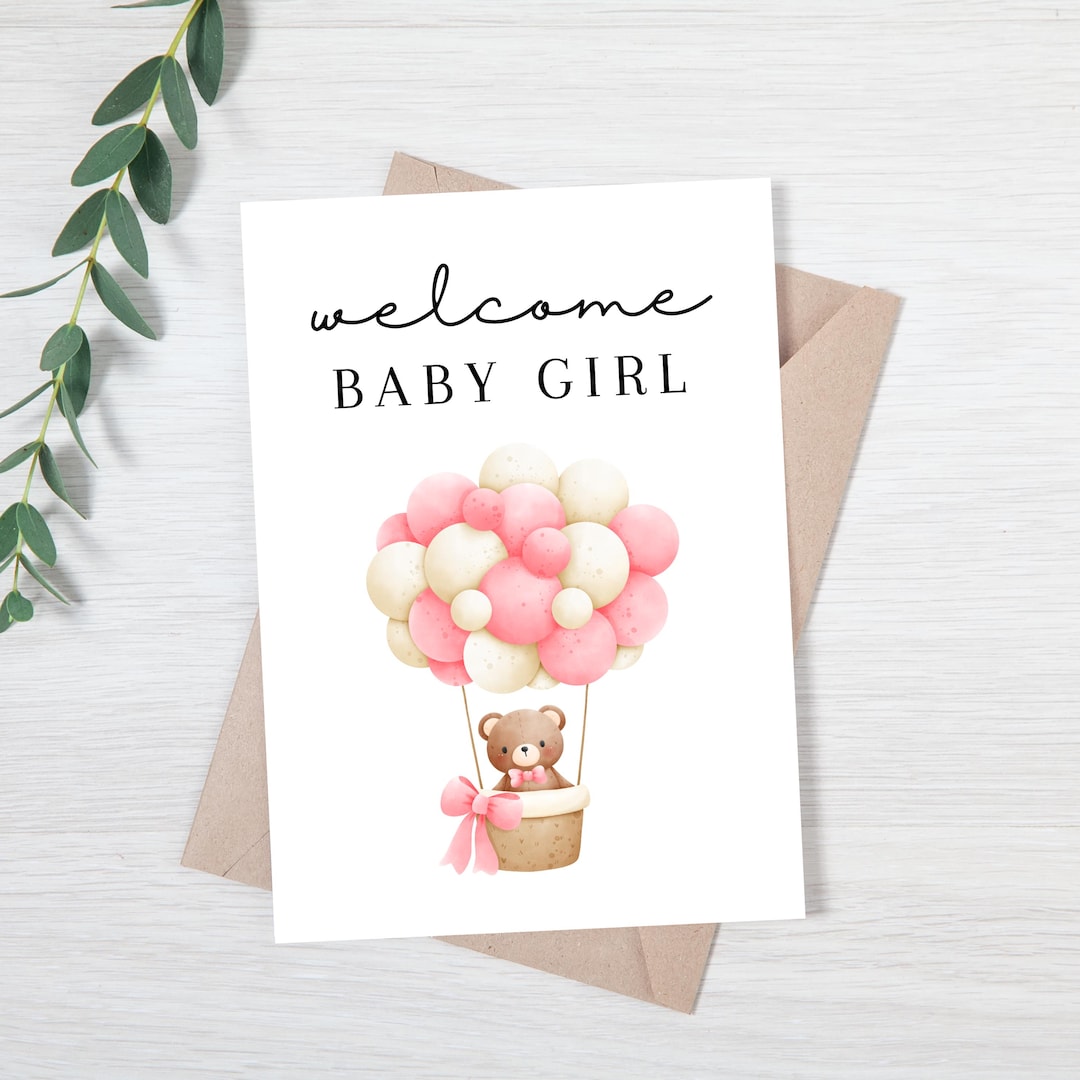 Baby Girl Congratulations Card | Pregnancy Card for Mom to Be | Baby ...