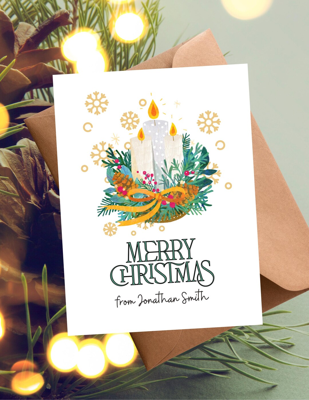 Personalized Christmas Card Christmas Card for Family and Friends ...