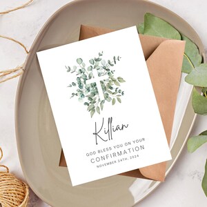Confirmation Congratulations Card | Personalized Confirmarion Card ...