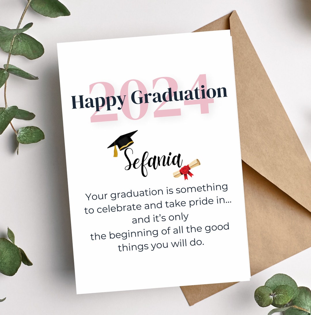 Personalized Graduation Card Congratulations on Your Graduation Card - Etsy