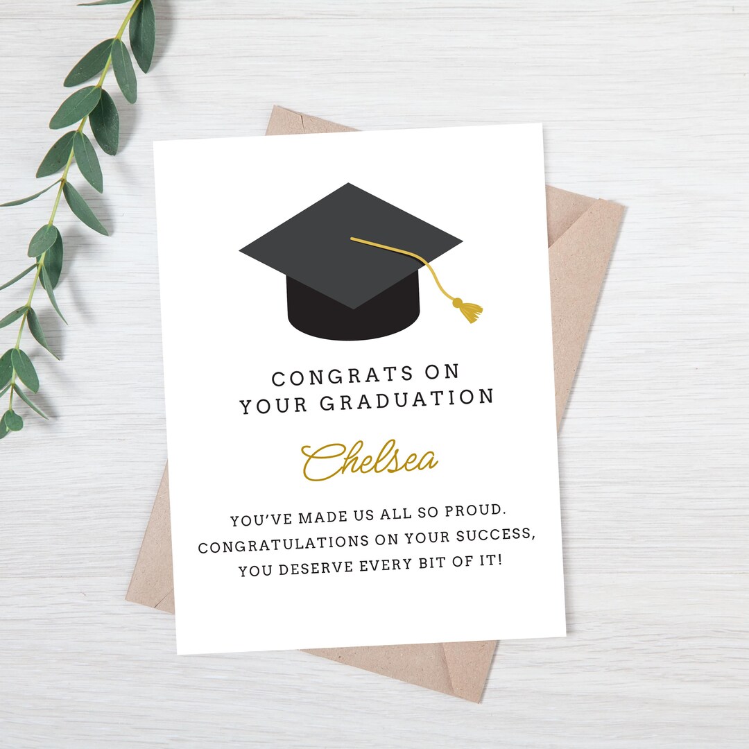 Personalized Graduation Card | Graduation Card for Family | Graduation ...