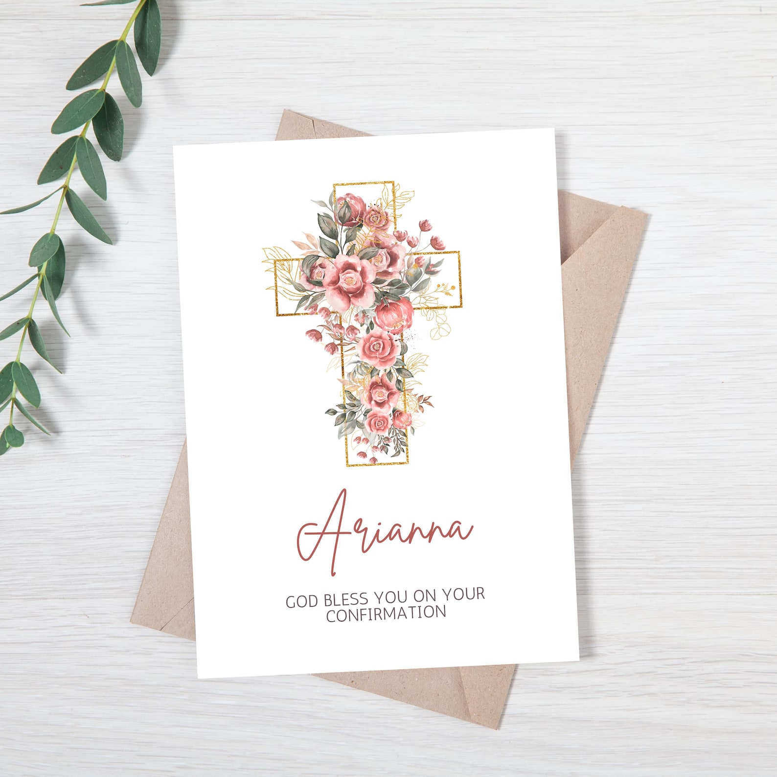 Confirmation Congratulations Card | Personalized Confirmarion Card ...