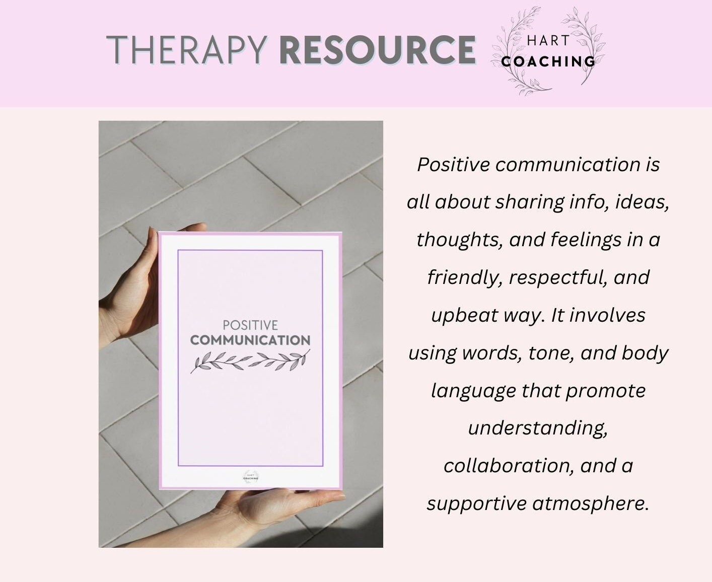 Printable Positive Communication Worksheet, Therapy Resource, Conflict ...