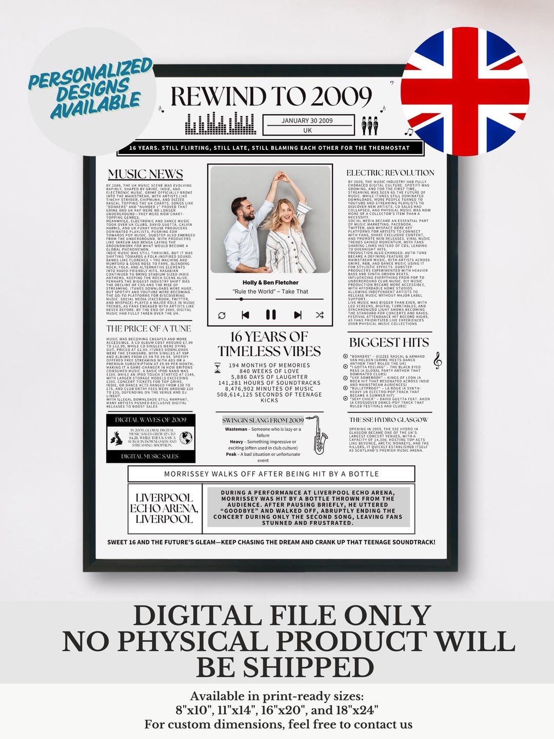 16th Anniversary Music Newspaper Poster: 2009 UK Version (digital ...