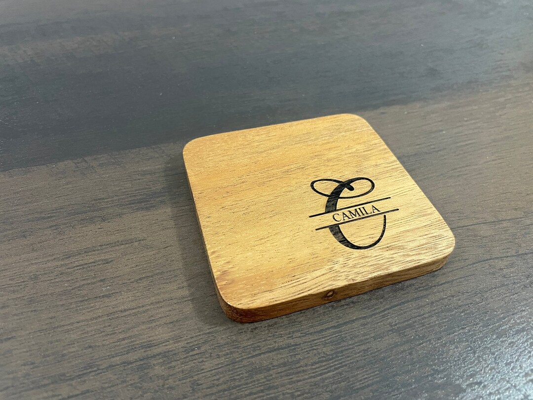 Laser Engraved Custom Coasters Set Anniversary Gifts Engraved Coasters ...