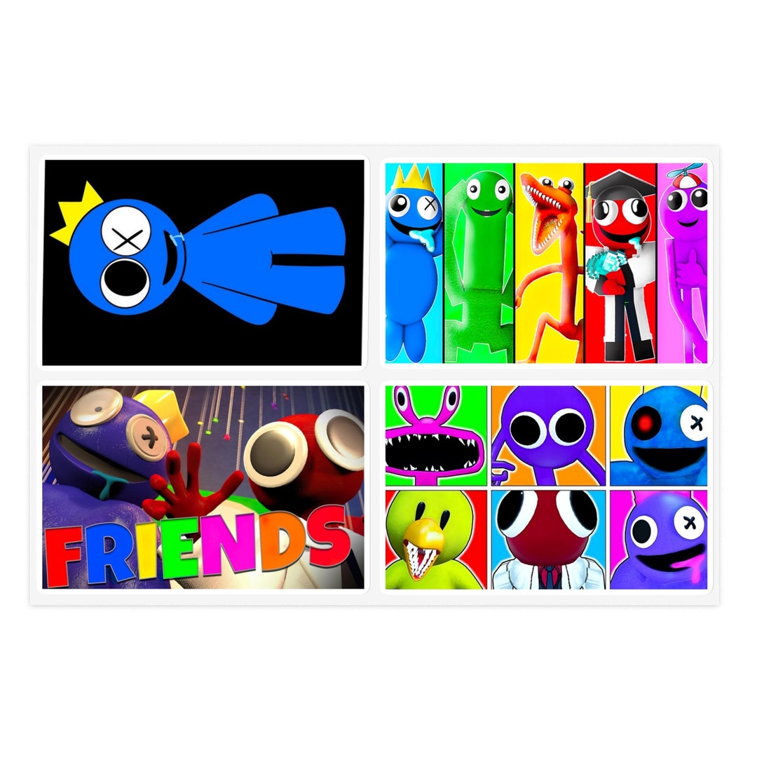 Sticker Sheets, Rainbow Friends Sticker Sheets, All Rainbow Friends ...